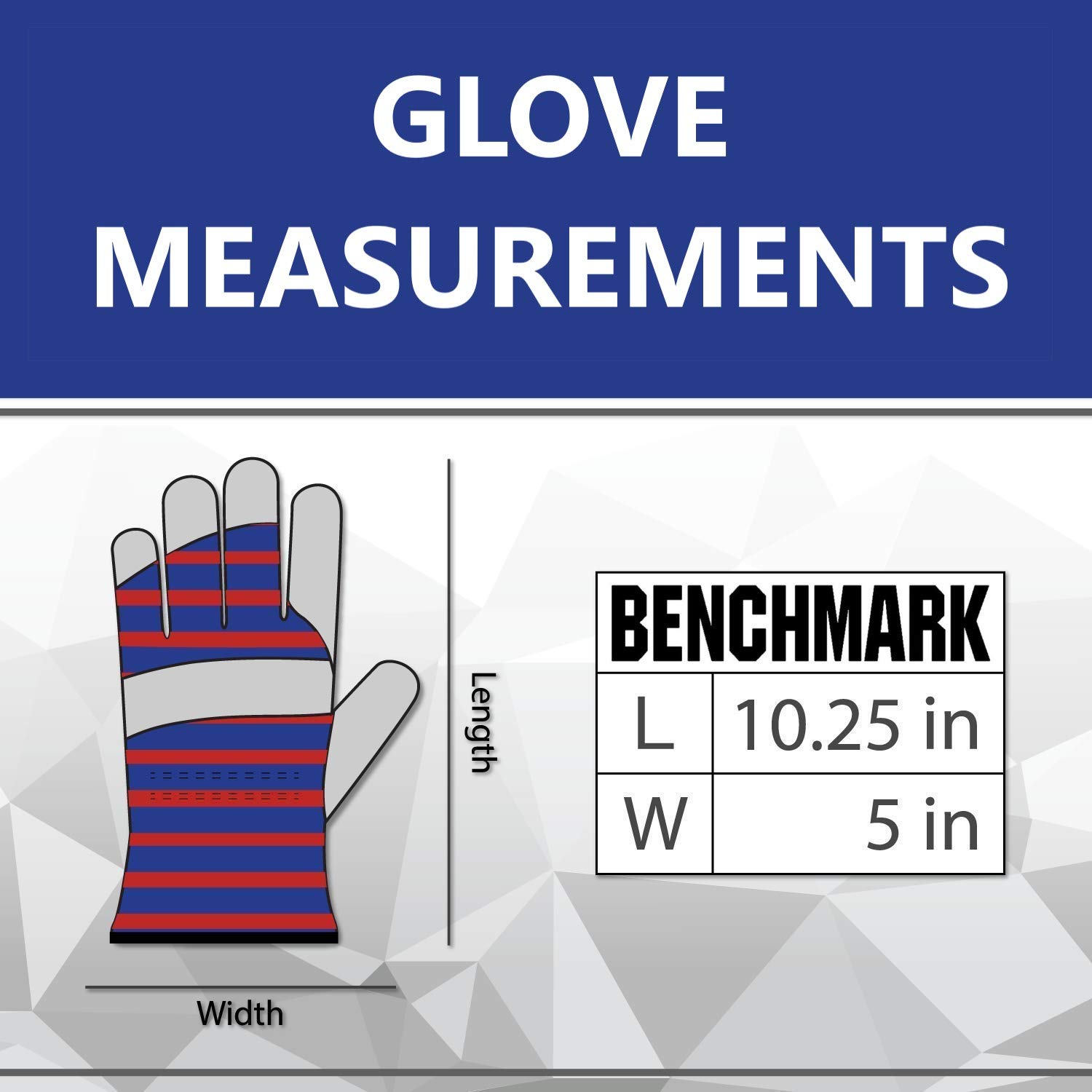 Benchmark 12 Pack - Leather and Cotton Work Gloves - Garage, Yard, Garden, Industrial, Commercial - One Size Fits Most