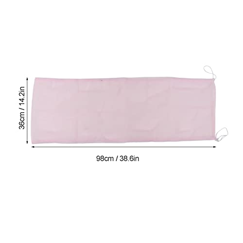 EVTSCAN Birdcage Nylon Mesh Net Adjustable Dustproof Seed Catcher Guard Net Cover for Parrots Parakeet Macaw Cage(Pink)