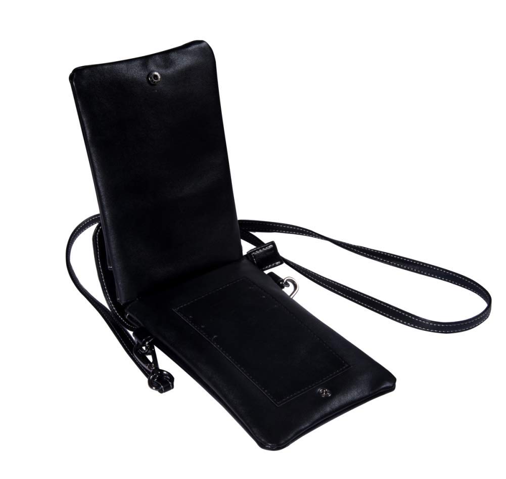 MAPOLO Feather Black And White Women Small Crossbody Bag Cell Phone Purse Wallet for Women Girls
