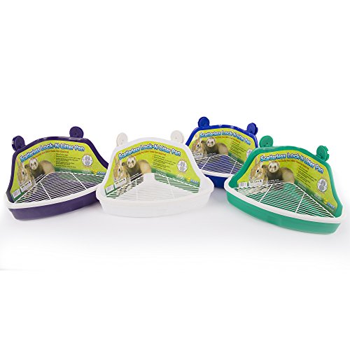 Ware Manufacturing Plastic Scatterless Lock-N-Litter Small Pet Pan (Colors May Vary)