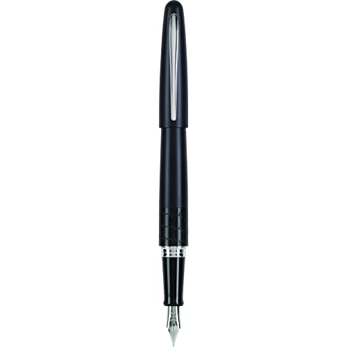 PILOT MR Animal Collection Fountain Pen in Gift Box, Matte Black Barrel with Crocodile Accent, Medium Point Stainless Steel Nib, Refillable Black Ink (91135)
