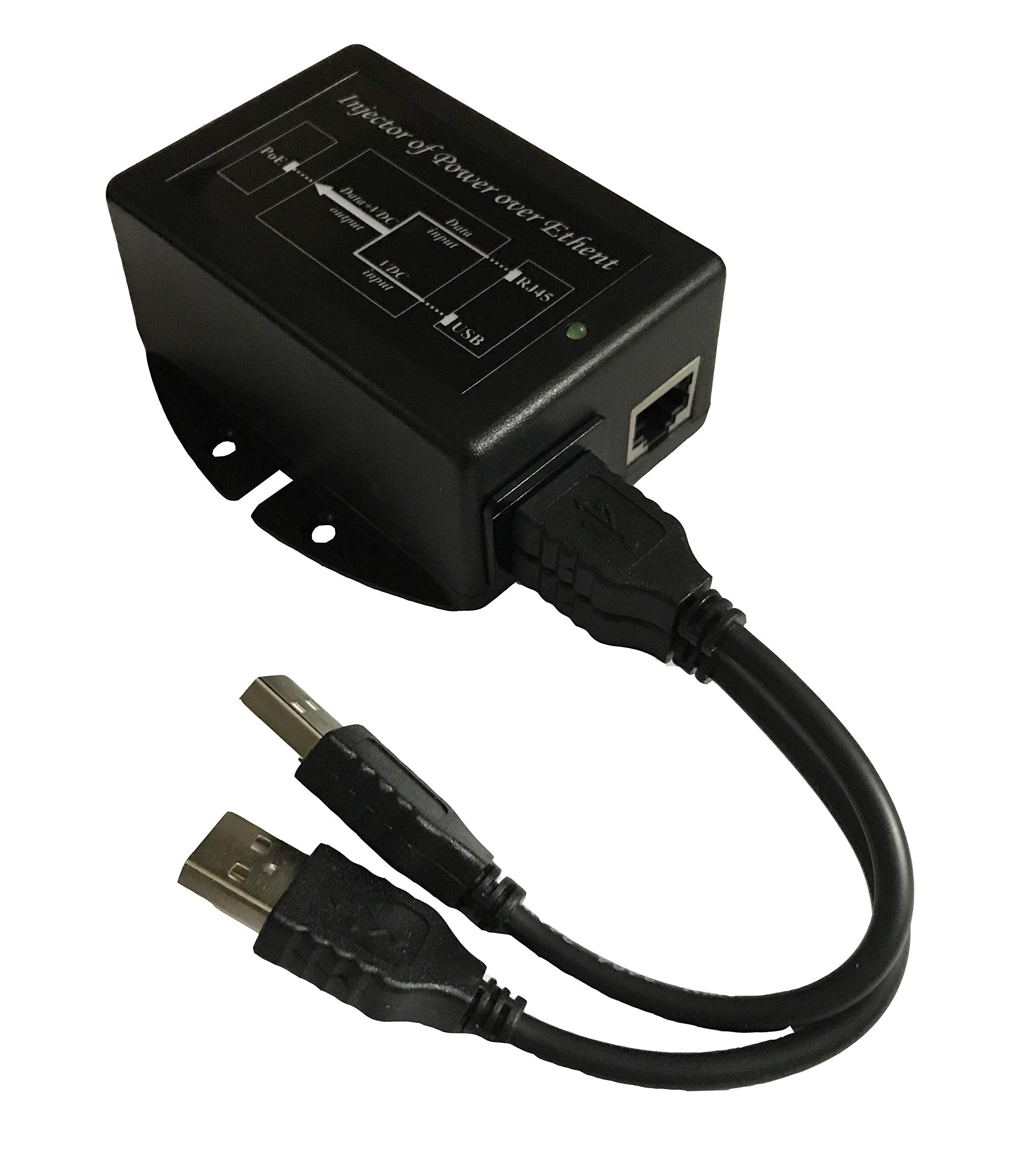 Tycon Systems TP-DCDC-2USB-24 USB Powered 24V Passive POE Inserter - 24V DC