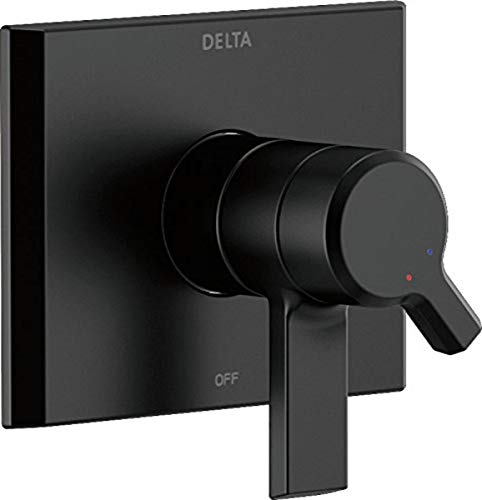 Delta Faucet Pivotal 17 Series Dual-Function Shower Handle Valve Trim Kit, Matte Black T17099-BL (Valve Not Included)