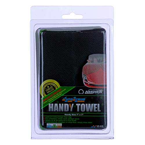 Nanoskin AUTOSCRUB Surface Prep Handy Towel 7β x 7β - Patented Clay Bar Replacement Tool to Remove Embedded Contaminants Before Wax & Coating | Safe for Painted Surface, Glass, Plastic, Metal & More