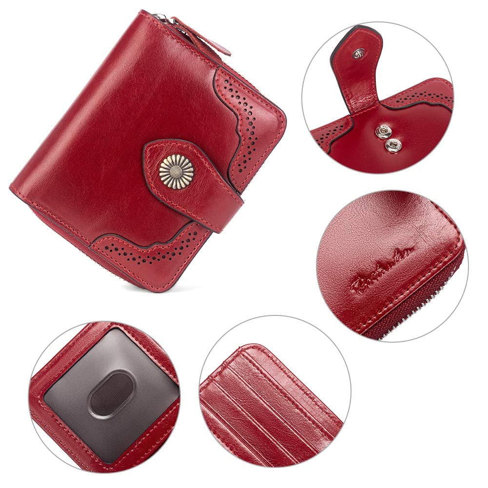 BOSTANTEN Genuine Leather Hobo Handbags bundle Leather Wallet for Women