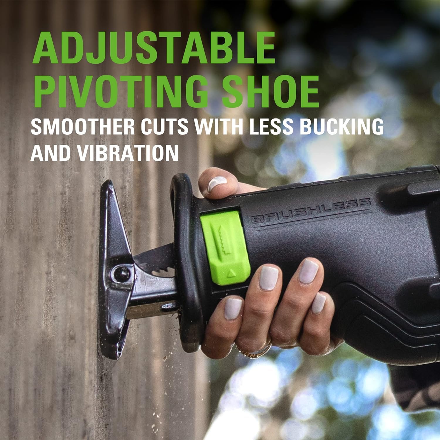 Greenworks 24V Brushless (1-1/8") Cordless Reciprocating Saw (2,700 SPM), 4.0Ah Battery and Compact Charger Included