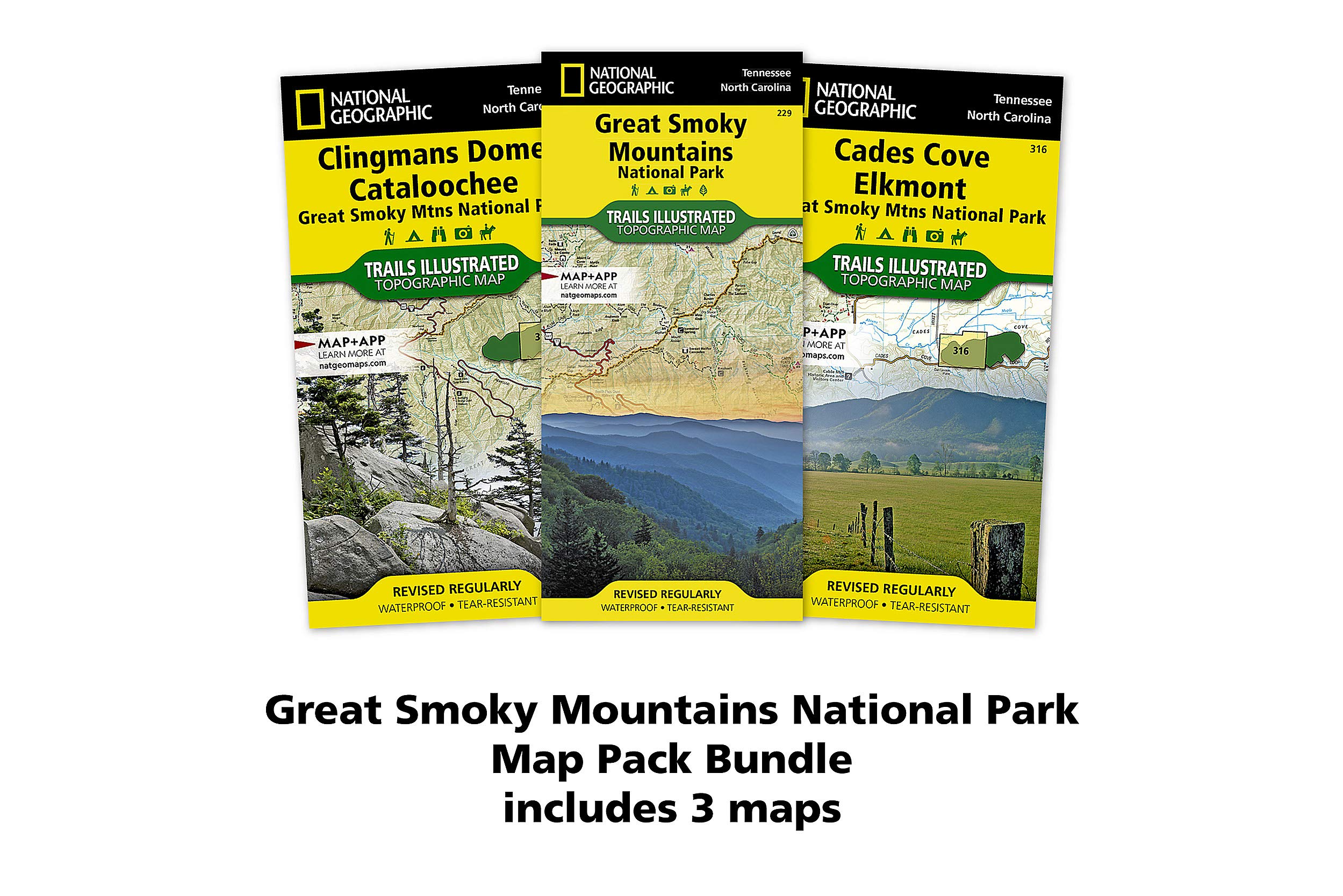 Great Smoky Mountains National Park [Map Pack Bundle] (National Geographic Trails Illustrated Map)