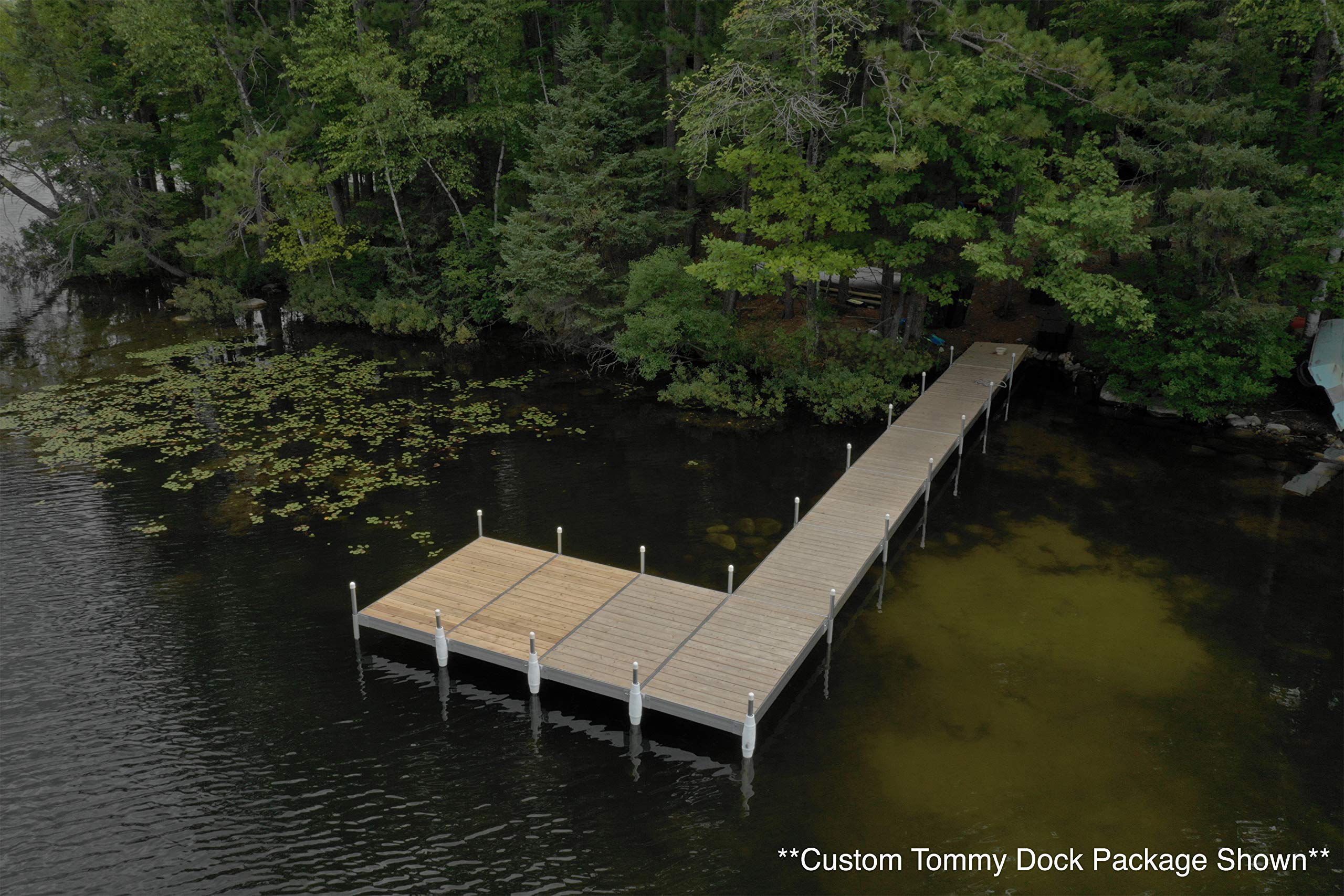Tommy Docks Galvanized Steel Dock Pipe 2 Pack - 6 FT Normal Duty - 1.66 in Diameter - Superior Dock Post