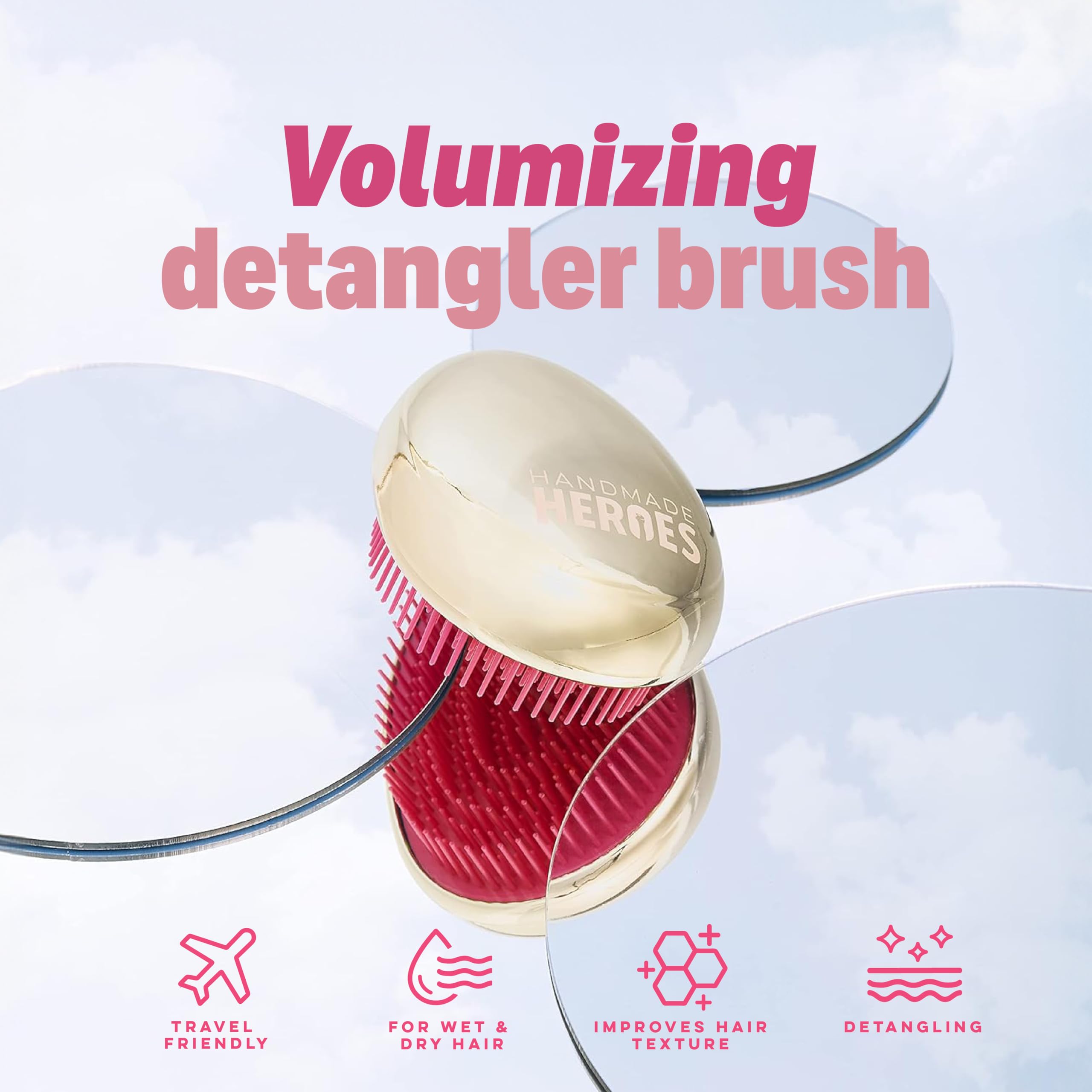 Dry Shampoo Volume Powder and Brush Natural Clean and Vegan Ingredients Sustainable Beauty For Medium and Dark Hair.
