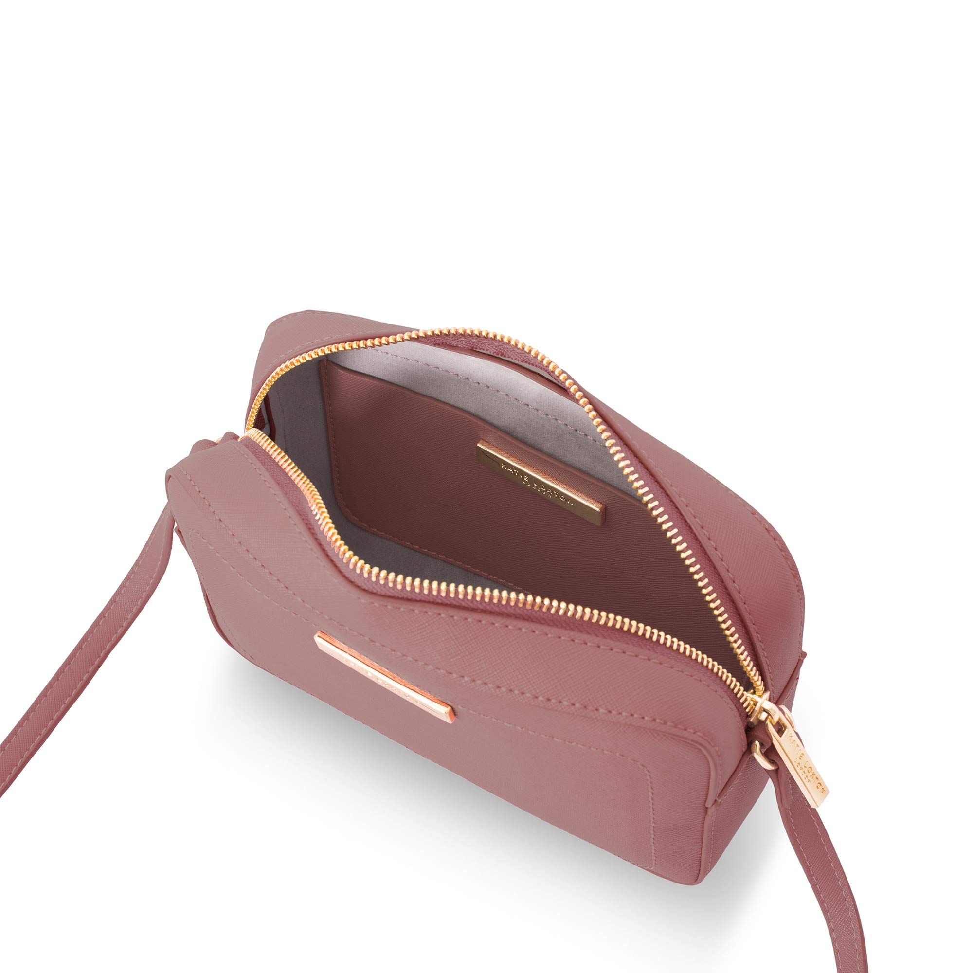 KATIE LOXTON Loulou Womens Vegan Leather Cross Body Purse Bag Blush Berry Pink