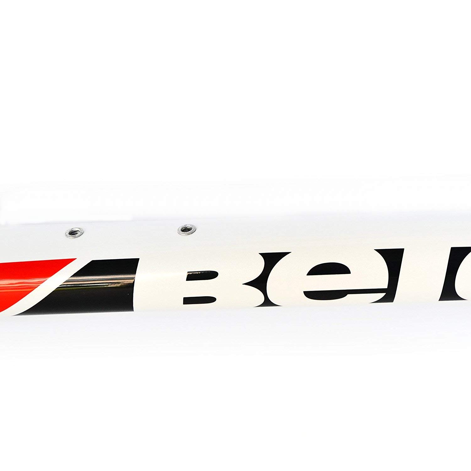 Bero Carbon Fiber Mountain Bike Frame, 26" Glossy Unibody Internal Cable Routing T800 Ultralight MTB Frame (White Red, 17 inch)