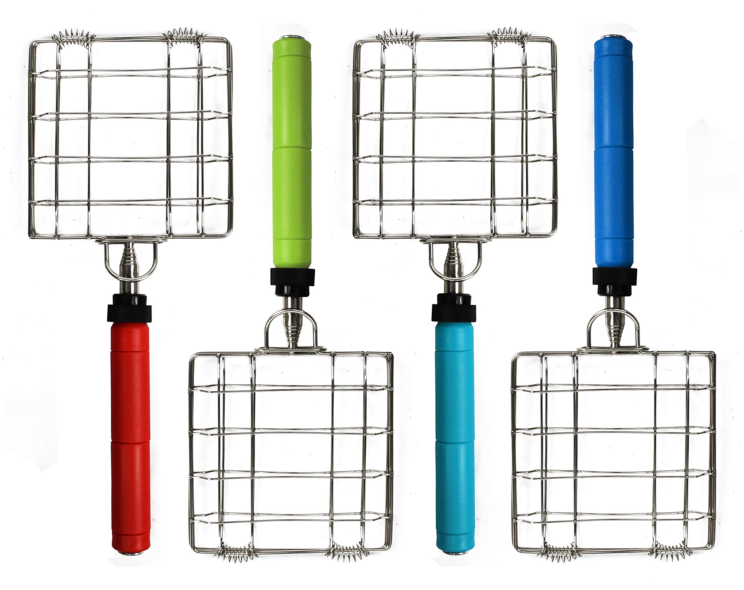 Black Duck Brand Pack of 4 Assorted Extendable Smores Makers - Make Smores without The Mess! - (10.25") Extends to (34.5") (4)
