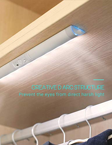 Joyzy Motion Sensor Closet Lighting with Germany Osram Beads, Eye Protection Design for Under Cabinet Lights Automatic Wireless Lighting, LED Rechargeable Night Lighting for Wardrobe Pantry Light