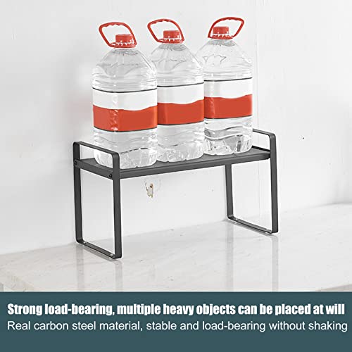 Expandable Cabinet Organizer Under Sink Storage Shelf Flexible Kitchen Cupboard Organizer Multifuncitonal Counter Pantry Storage Organization, Black
