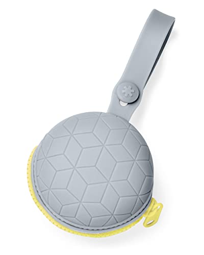 Skip Hop Silicone Pacifier Holder, Grab & Go, Grey