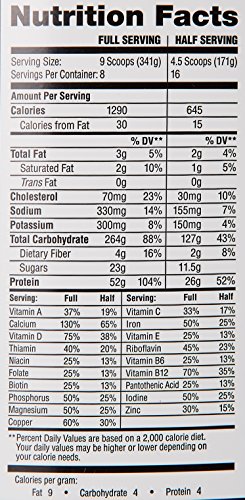 Labrada Nutrition Muscle Mass Gainer, Vanilla, 6 Pound (Packaging may Vary)