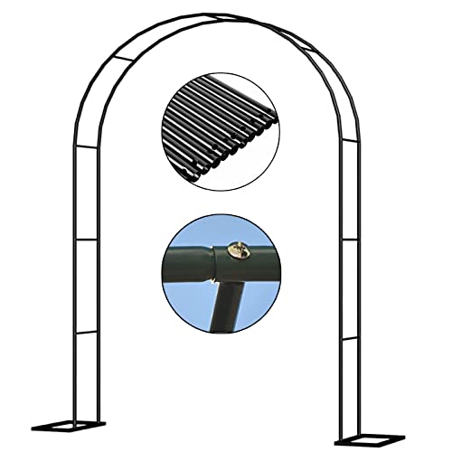 Extra Tall 7.2ft Garden Arch Trellis,11.5ft Wide Rose Archway,Support Trellis Arch Wedding Arch Flower Stand Decor Pergola Arbor,Weather Resistant (Color : White, Size : 31.5" X 9.8" X 78.5")