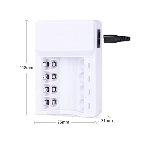 CANNOA No.5 Rechargeable Battery No.7 Universal Charger Set 1.2vAAA NiMH High Capacity Rechargeable Can Replace No.5 No.7 Rechargeable Battery (Size : NO.7)