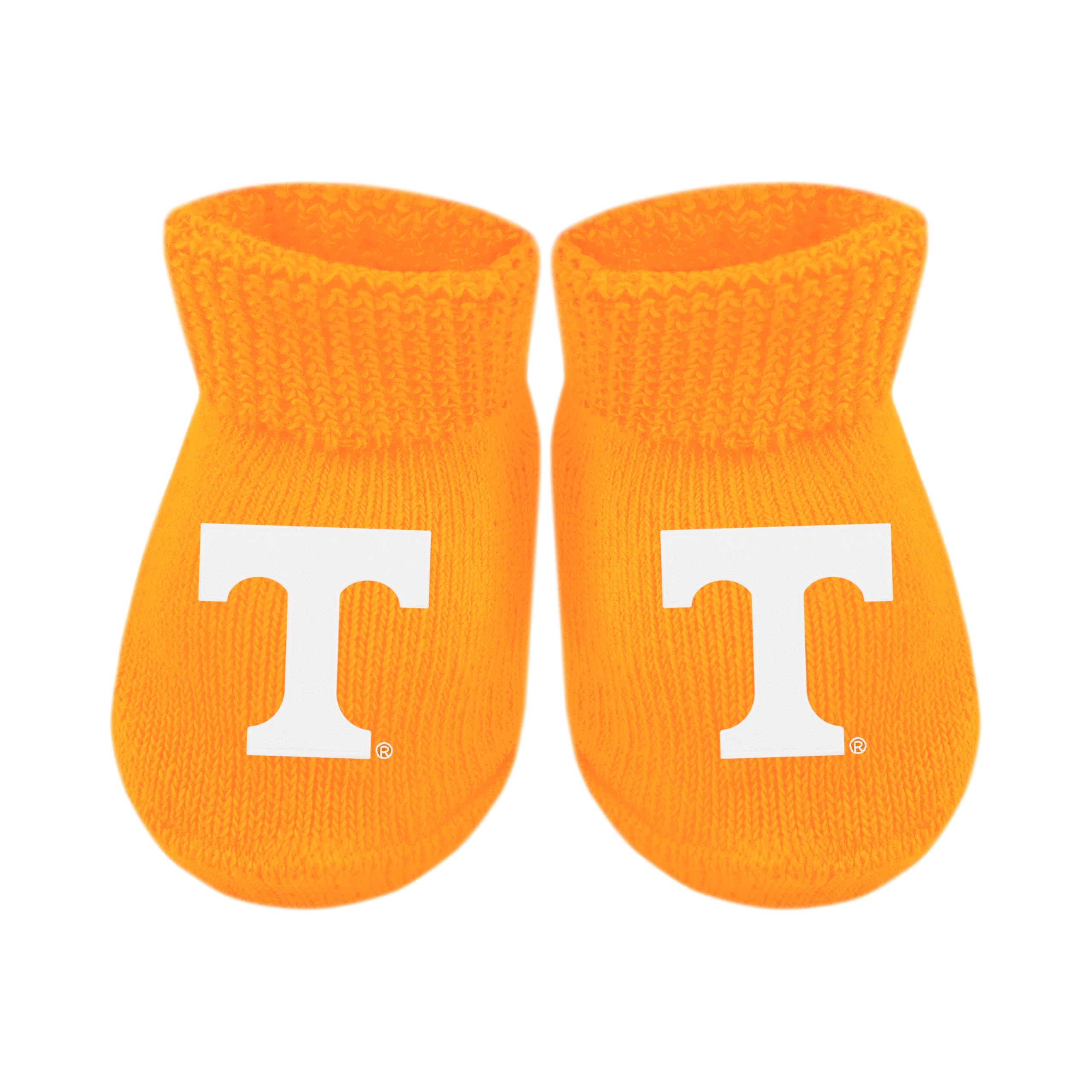 University of Tennessee Power T Newborn Baby Bootie Sock, Tennessee Orange, Newborn