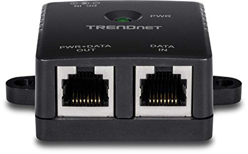 TRENDnet Gigabit Power Over Ethernet Injector, TPE-113GI (Version 3.0R), Full Duplex Gigabit Speeds, Connect Devices Up to 100m (328 ft), Wall Mount, Connect Network Devices Up to 100M (328 ft.)