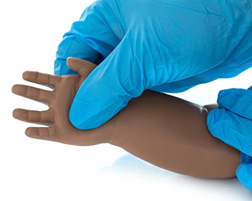 Pediatric IV and Phlebotomy Practice Kit by The Apprentice Doctor. Practice and Perfect Critical Medical Skills Before Working on Real People. (Dark Skin Tone)