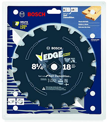 Bosch PRO82518NC 8-1/4 In. 18 Tooth Nail Cutting/Remodeling Circular Saw Blade