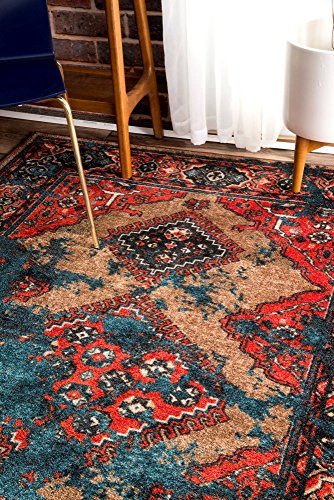nuLOOM Lavonna Distressed Tribal Area Rug, 5' x 8', Multi