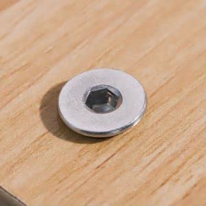 Glvaner (30 pcs) M6 x 25mm Flat Head Socket Cap Self Tapping Screws Wood Screws 304 Stainless Steel 18-8 Full Thread Coverage Sheet Metal Screw