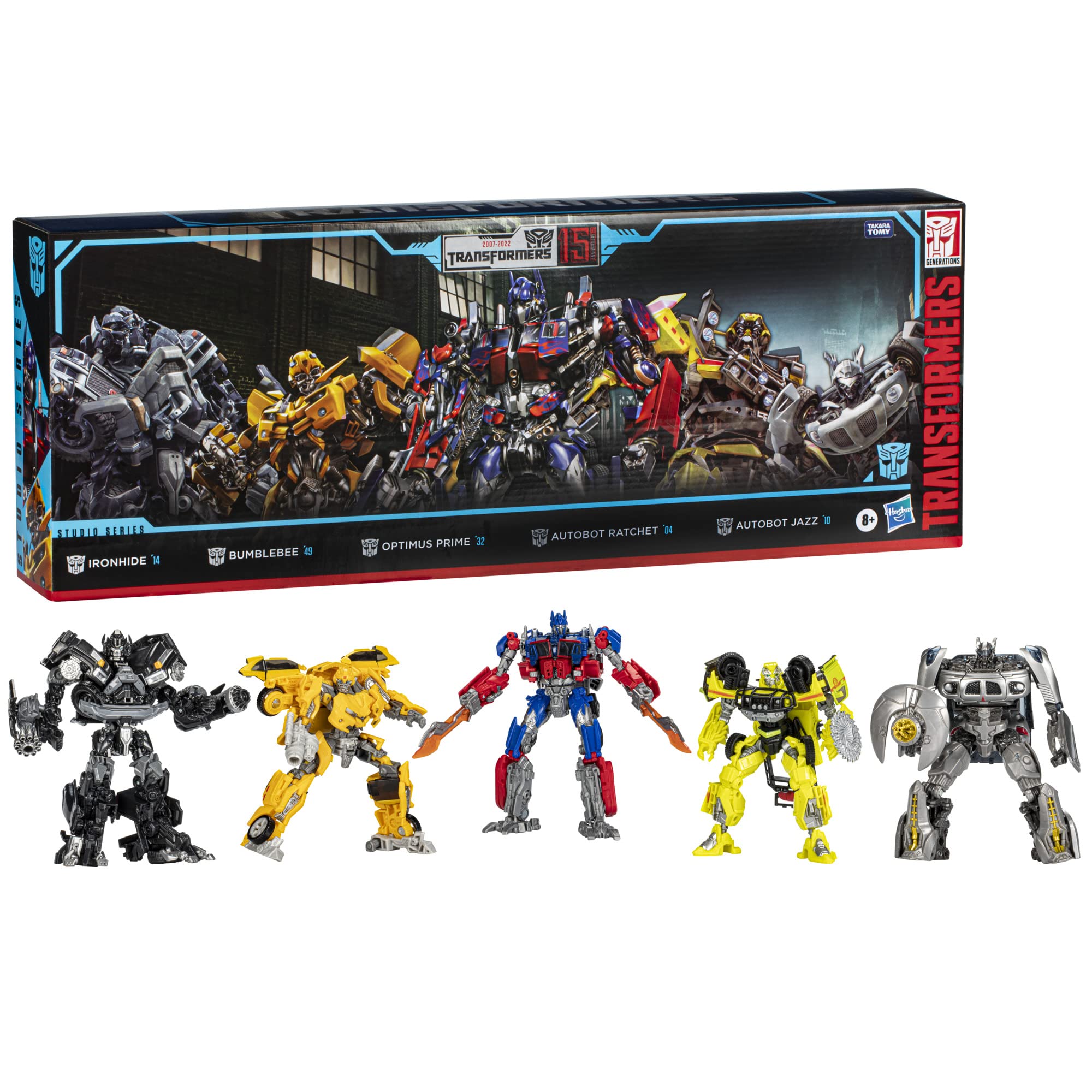 Transformers Toys Studio Series Movie 1 15th Anniversary Multipack with 5 Action Figures - Ages 8 and Up (Amazon Exclusive)