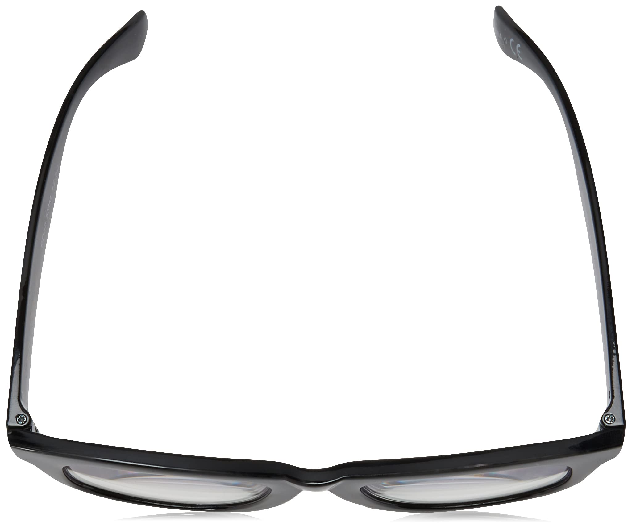 Betsey Johnson Thea Blue Light Glasses Reading Glasses, Shiny Black, 142mm US