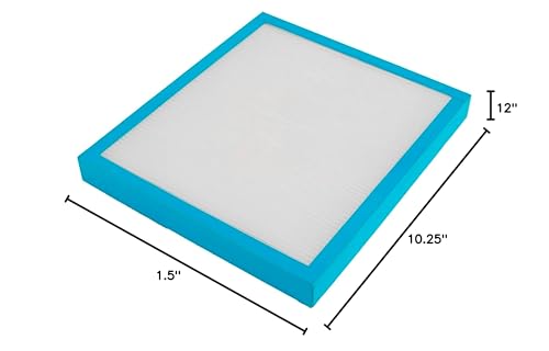 LifeSupplyUSA True HEPA Filter Replacement Compatible with HoMedics AP-10 AF-10FL AF-10 AP-15 AF-15 Air Purifier