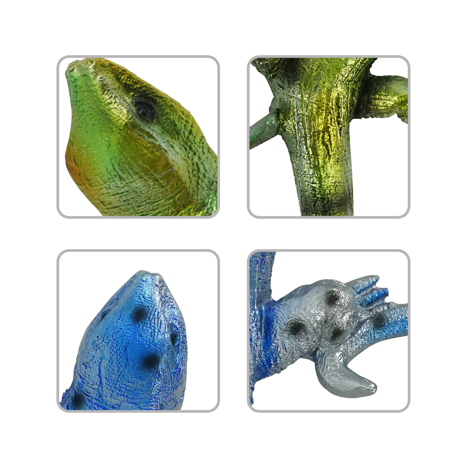 LiffyGift Resin Lizard Wall Decor Animals Craft Sculpture Art Hanging for Indoor Living Room Outdoor Garden Decoration