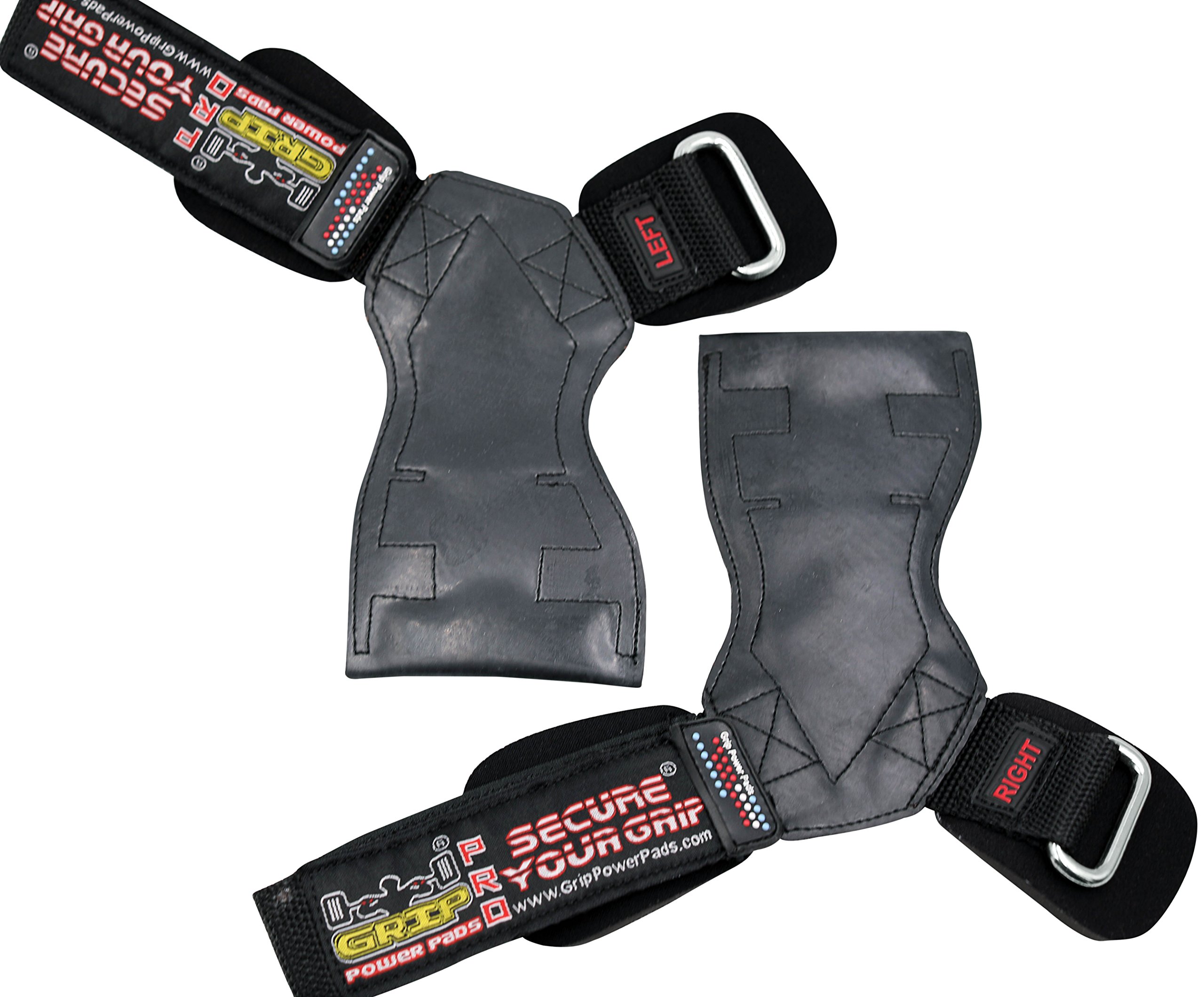 Lifting Grips PRO Weight Gloves Heavy Duty Straps Alternative to Power Hooks Deadlifts Adjustable Neoprene Padded Wrist Wrap (Medium)