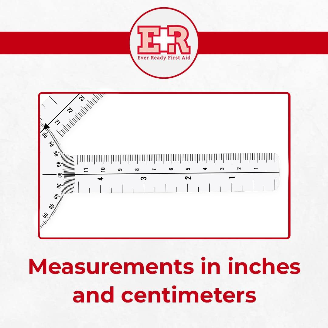 Ever Ready First Aid Plastic 8” Goniometer 360 Degree ISOM
