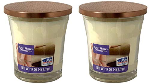 Better Homes Gardens 17oz Scented Candle, Soft Cashmere Amber 2-Pack