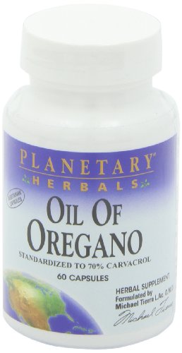 Planetary Herbals Oil of Oregano, May Provide Support To The Immune System,60 Vegetarian Capsules