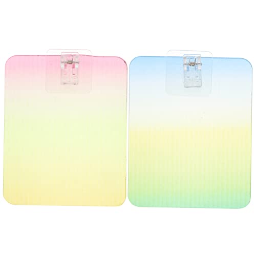 EXCEART Rubber Cutting Board 6 Pcs Plate Clamp Exam Paper Clips File Clipboards Document Holder Business Office Plastic Test Paper Holder Office Supplies Clipboards Clipboard for Office