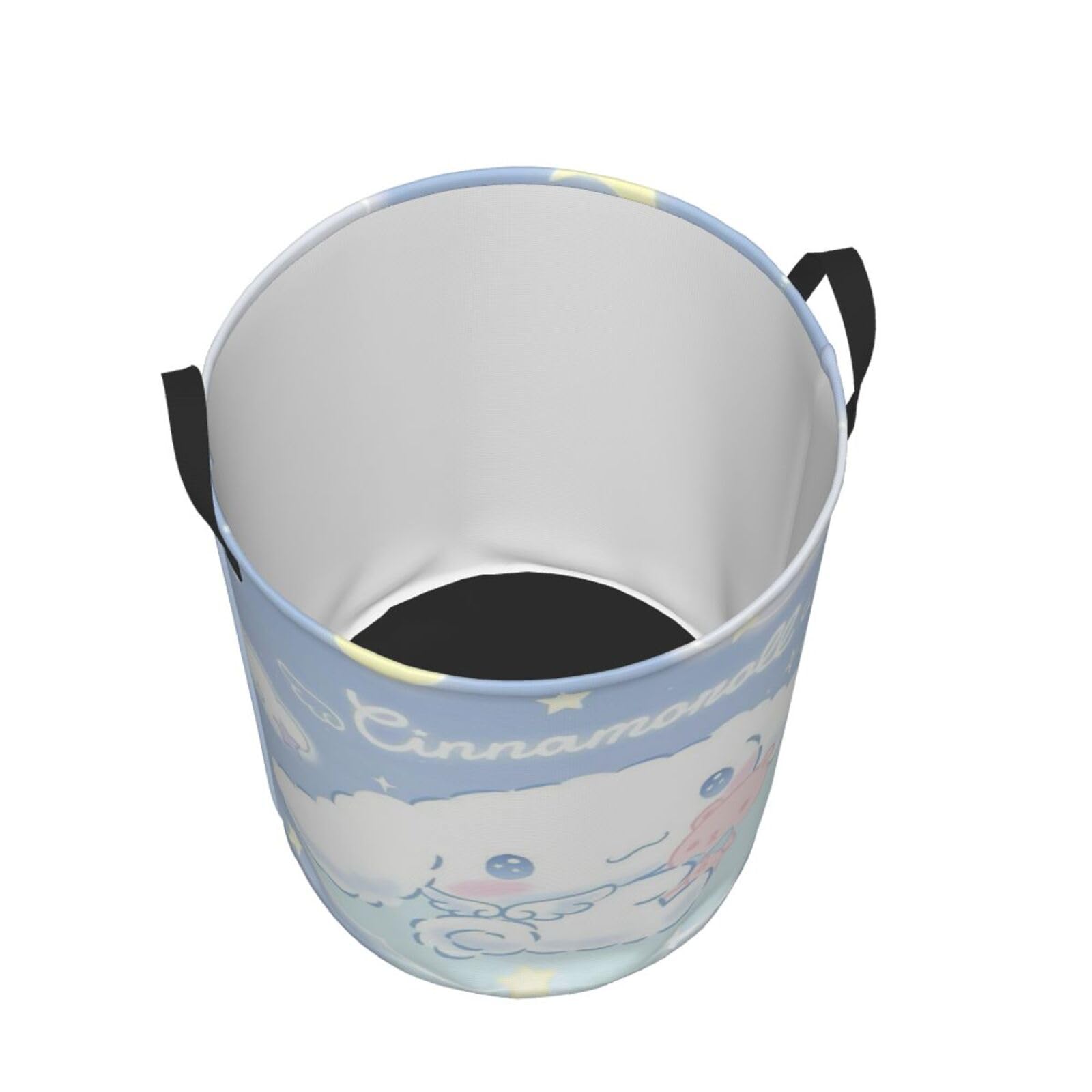 Cute Cartoon Laundry Hamper Circular Laundrys Basket Waterproof Foldable Storage Clothes Bag For Home Bathroom Qi13