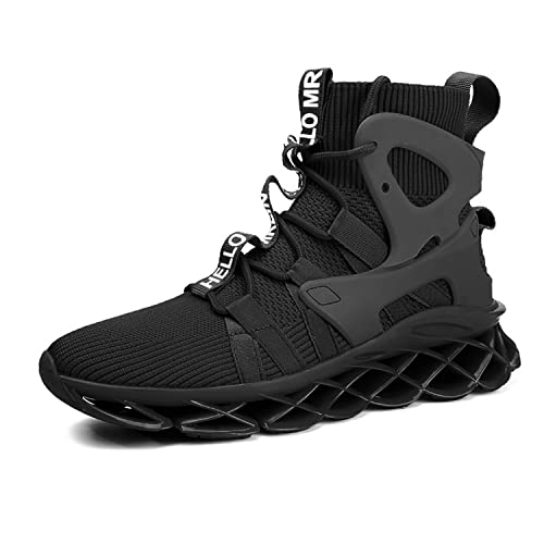 Hello MrLin Men's Running Shoes Non Slip Athletic Tennis Walking Blade Type Sneakers Hip Hop
