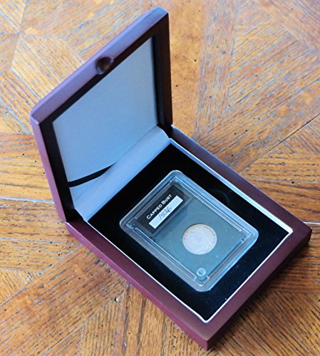 Display box for one NGC/PCGS/Premier/Lil Bear Elite Coin Slab Mahogany Matte Finish ...