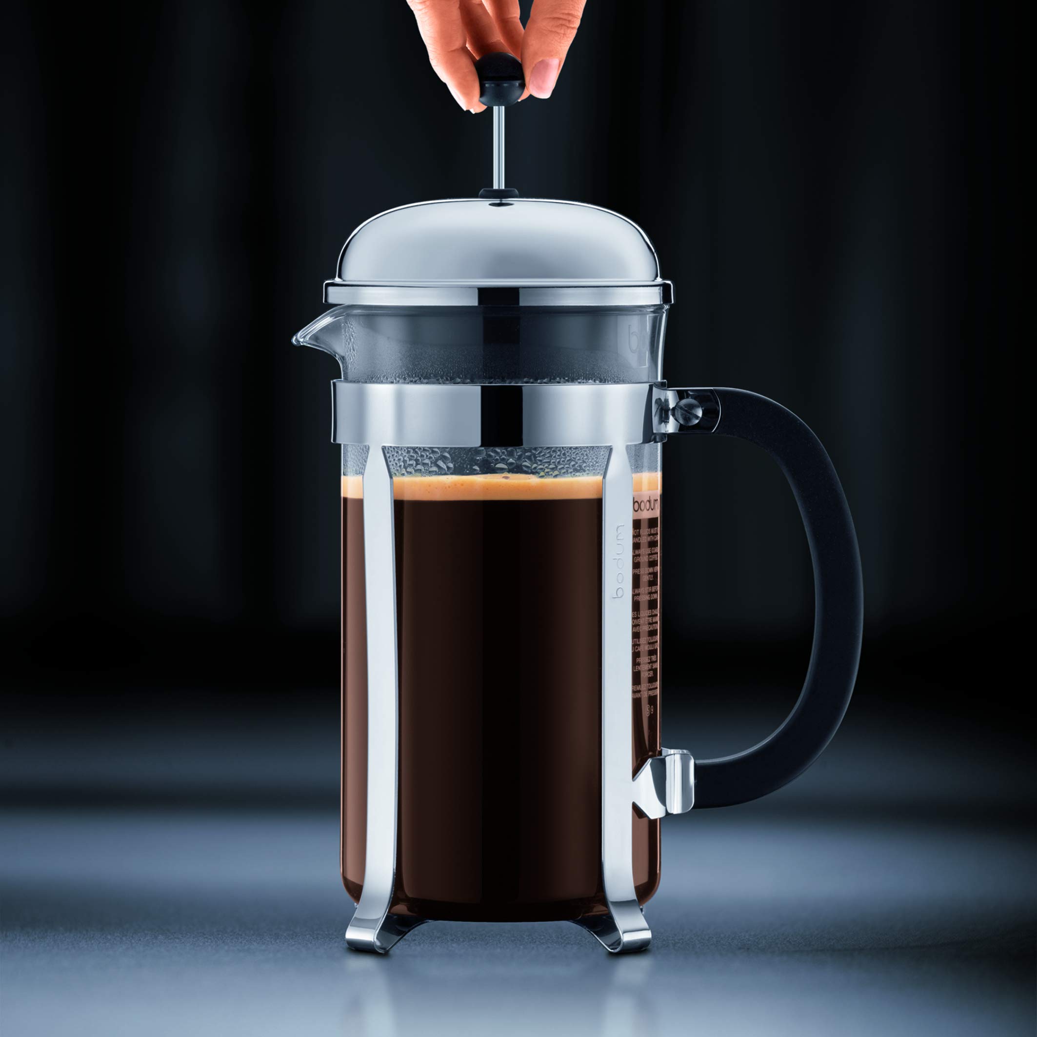 Bodum, Chambord French Press Coffee Maker, 34 Ounce, Chrome