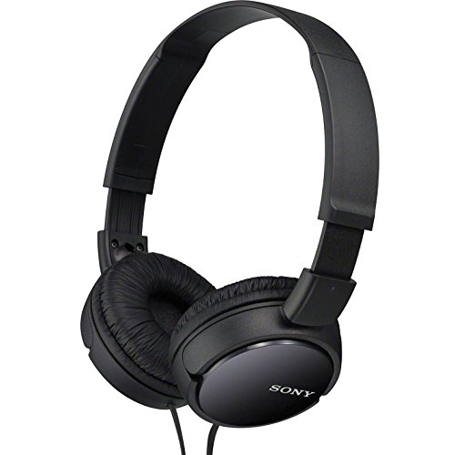 Sony ZX Series Wired On-Ear Headphones with Mic, Black MDR-ZX110AP
