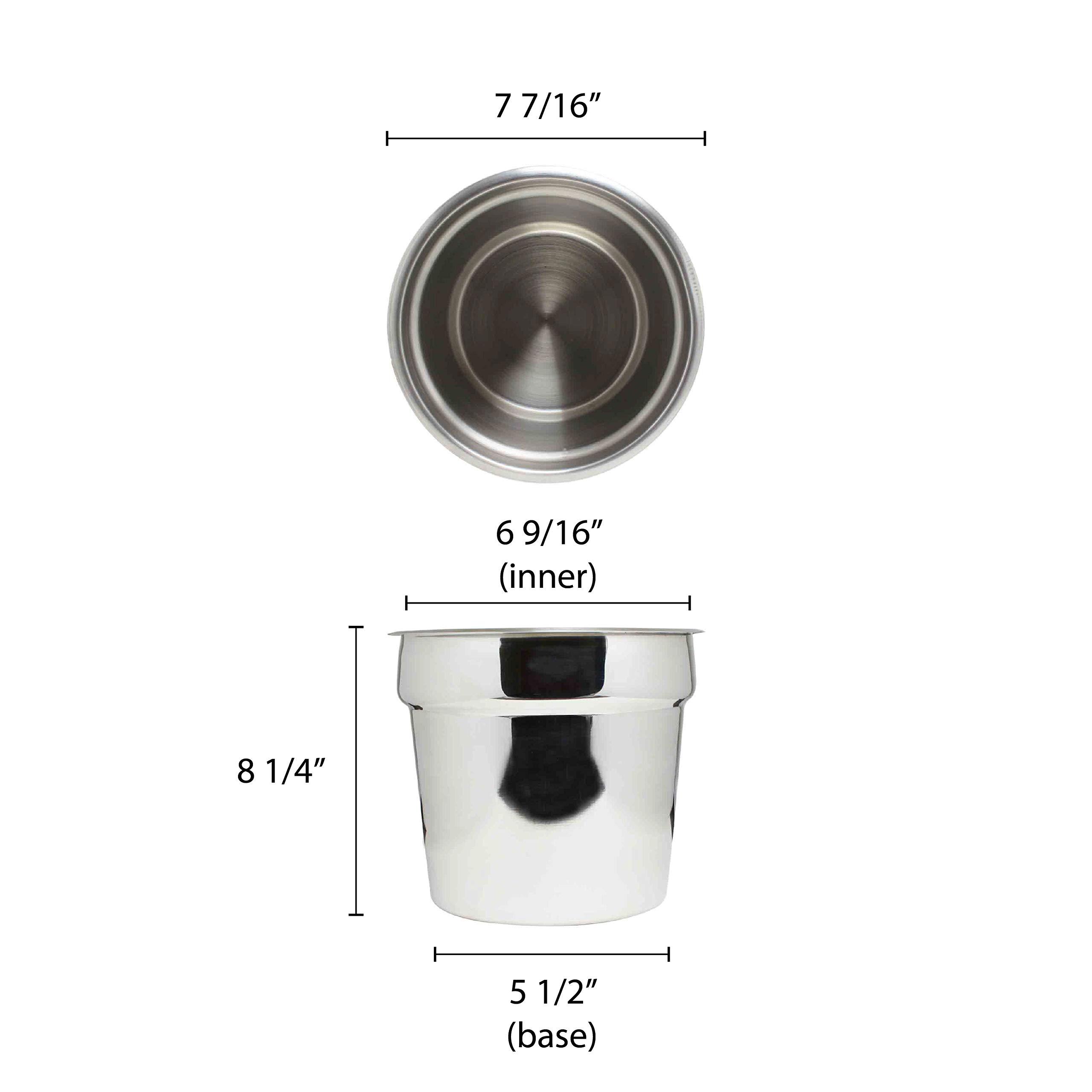 Excellante 4-Quart Stainless Steel Inset Pan