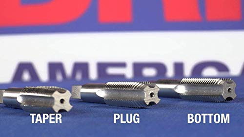 Drill America DWTT8X1.25 m8 x 1.25 High Speed Steel 4 Flute Taper Tap, (Pack of 1)