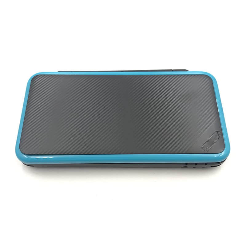 New Full Housing Case Cover Shell Front Bottom Panel LCD Frame Middle Frame Screen Lens Cover Replacement Parts for New 2DS XL LL Game Console Black & Blue