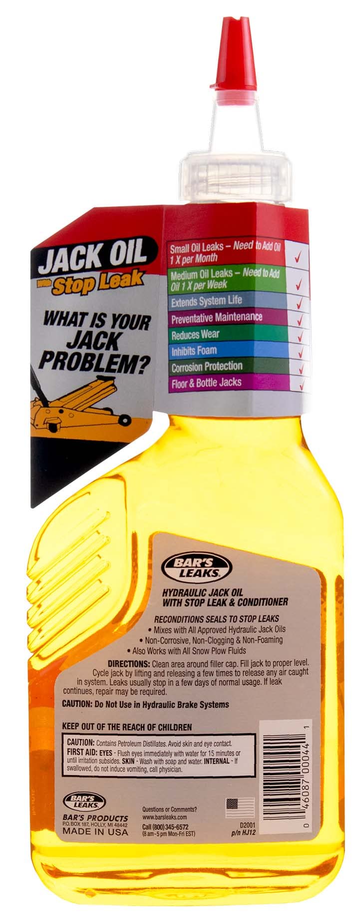 Bar's Leaks Jack Oil with Stop Leak - 12.5 oz