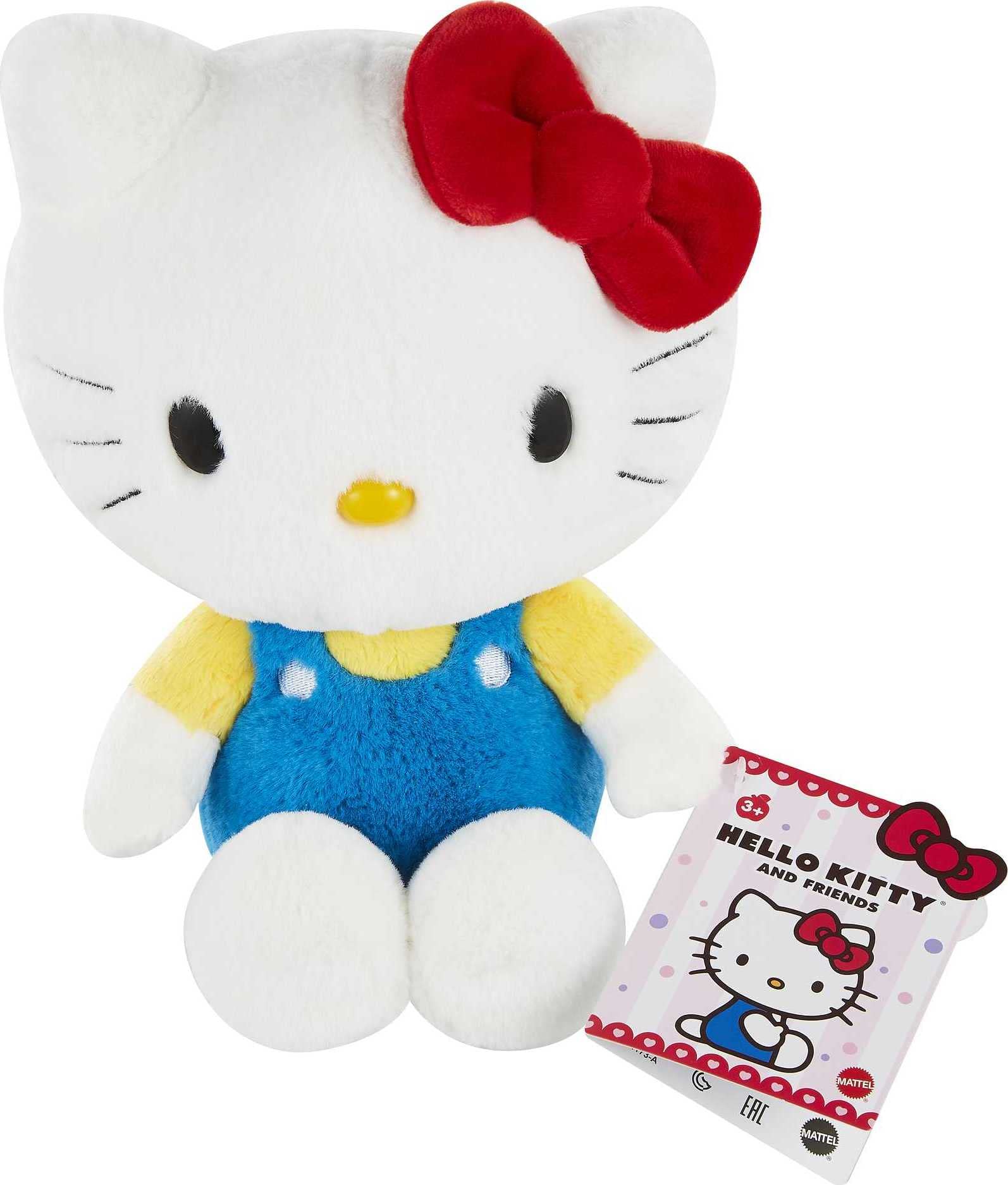 Mattel Sanrio Hello Kitty and Friends Plush Doll (8-in), So Cuddly, Great Gift for Kids Ages 3Y+