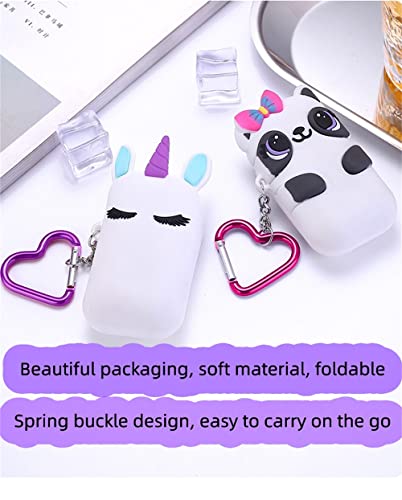 Collapsible Reusable Silicone Straws Portable Folding Drinking Straw Free with Travel Case & Cleaning Brush for Party Travel Household Cold or Hot Straws (B)