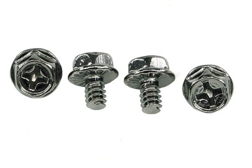 UNC Screws 6-32 x 5 cross-slotted Black Nickel (4pcs)