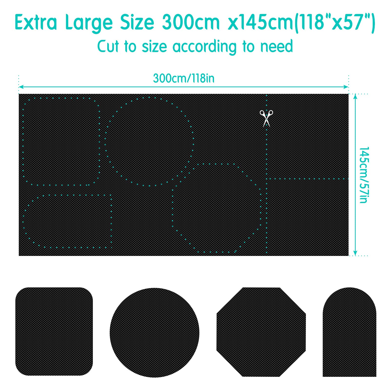 Black Out Blinds for Window 100% Blackout Fabric 118"x57" Portable Blackout Shades Temporary Sun Blocking for Window Quick Use with Nano Stickers for Home & Travel Rollable Washable Reusable